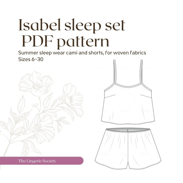 Isabel sleep set PDF pattern – The Maker Society