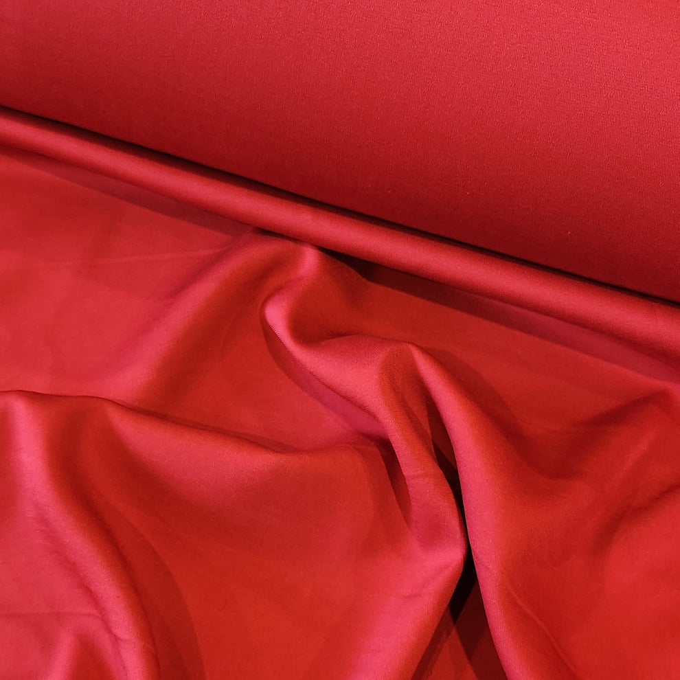 2.7m Deep red crepe de chine – The Maker Society